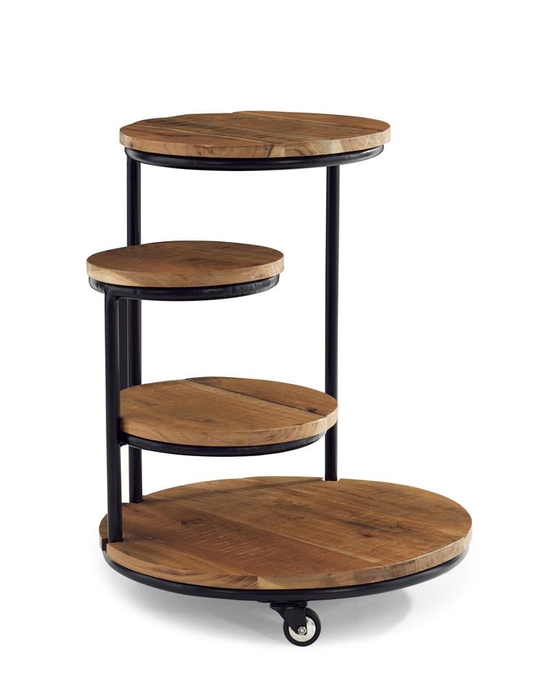 Powell Collis Indoor Furniture, 4-Tier Acacia Wood Plant Stand with ...
