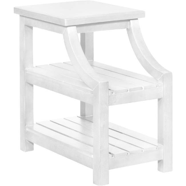 Powell D1005A17W Williams End Table, White - Walmart.com