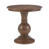 Powell Elissa Round Pedestal Indoor Accent Side Table, 26" Tall ...