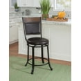 Powell Franklin Bar Stool with 360-Degree Swivel, Dark Brown - Walmart.com