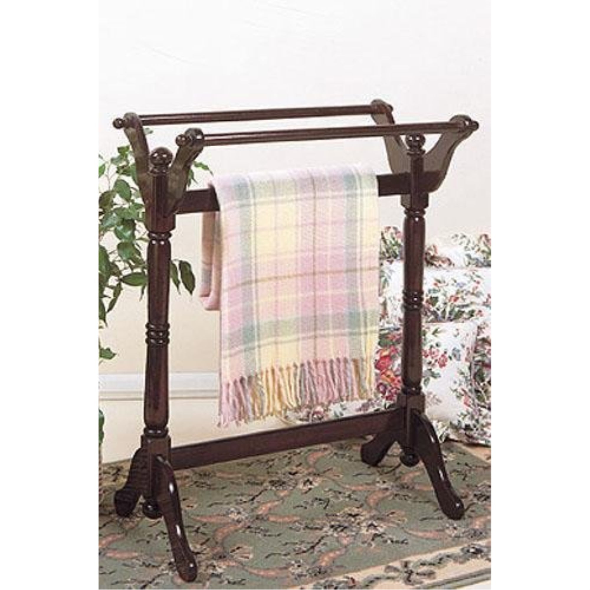 Powell Heirloom Cherry Wooden Quilt Stand, Decorative Display Holder ...