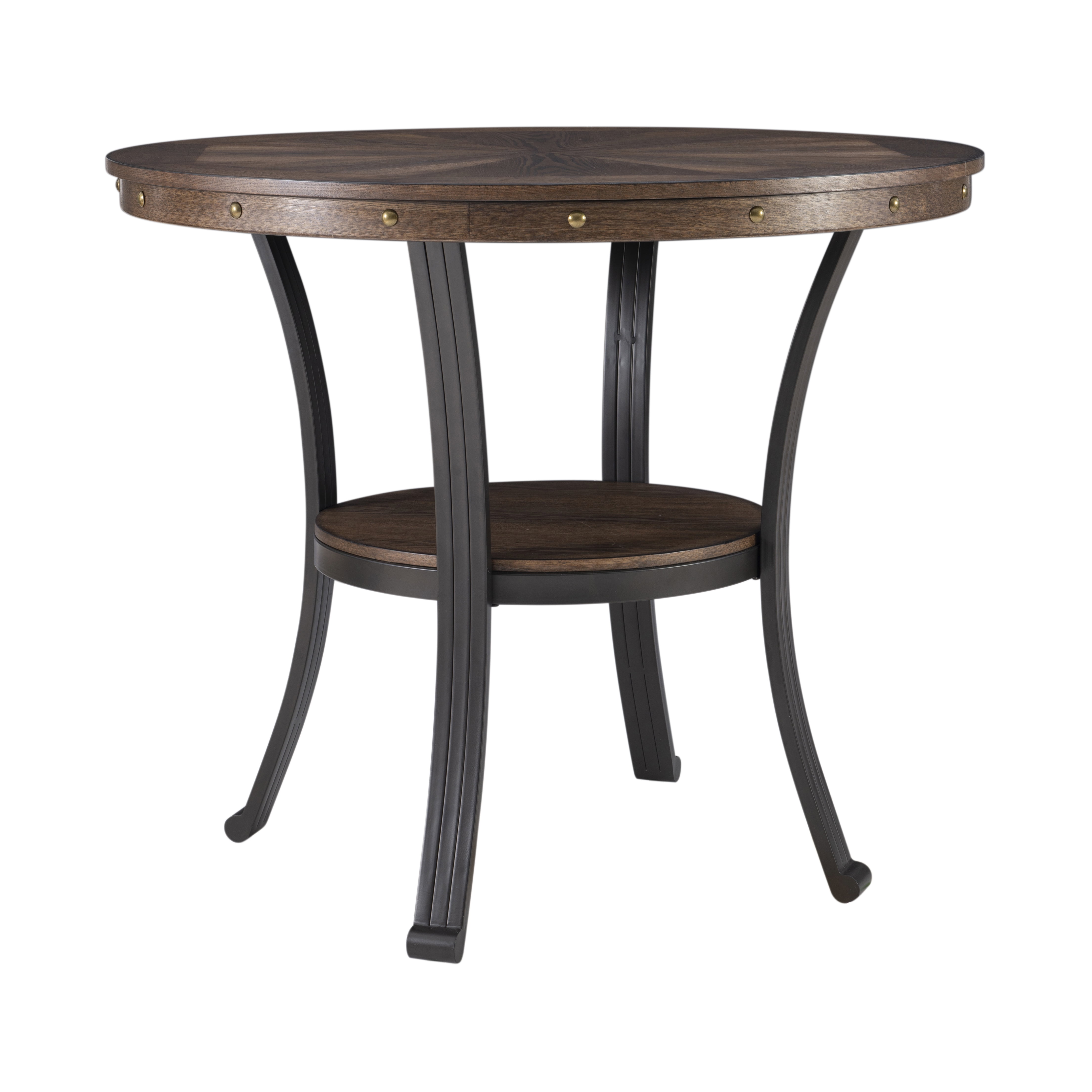 Free Shipping! Powell Holloway Round End Table with Shelf 23 Tall ...