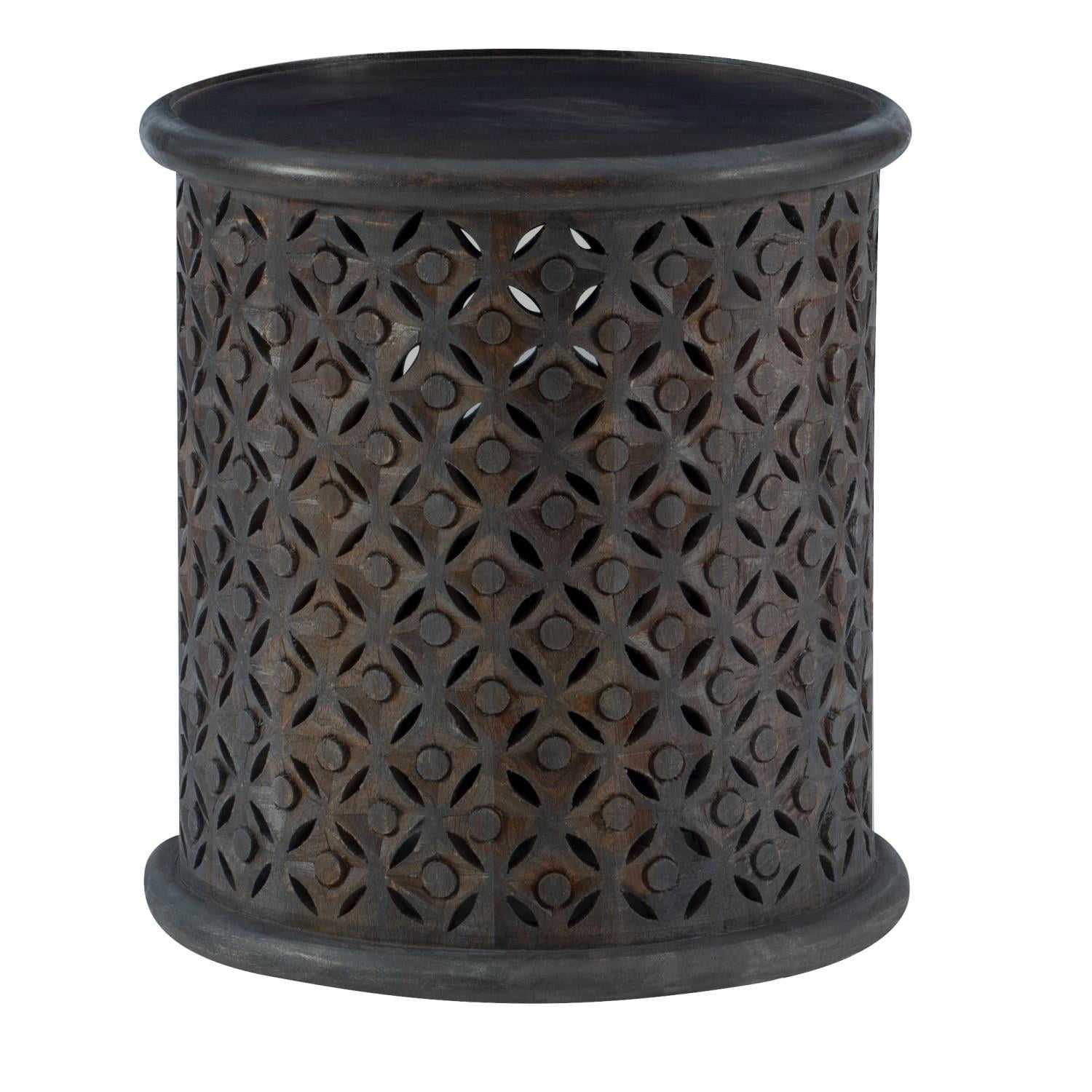 Powell Inora Round Side Table - Natural - Walmart.com