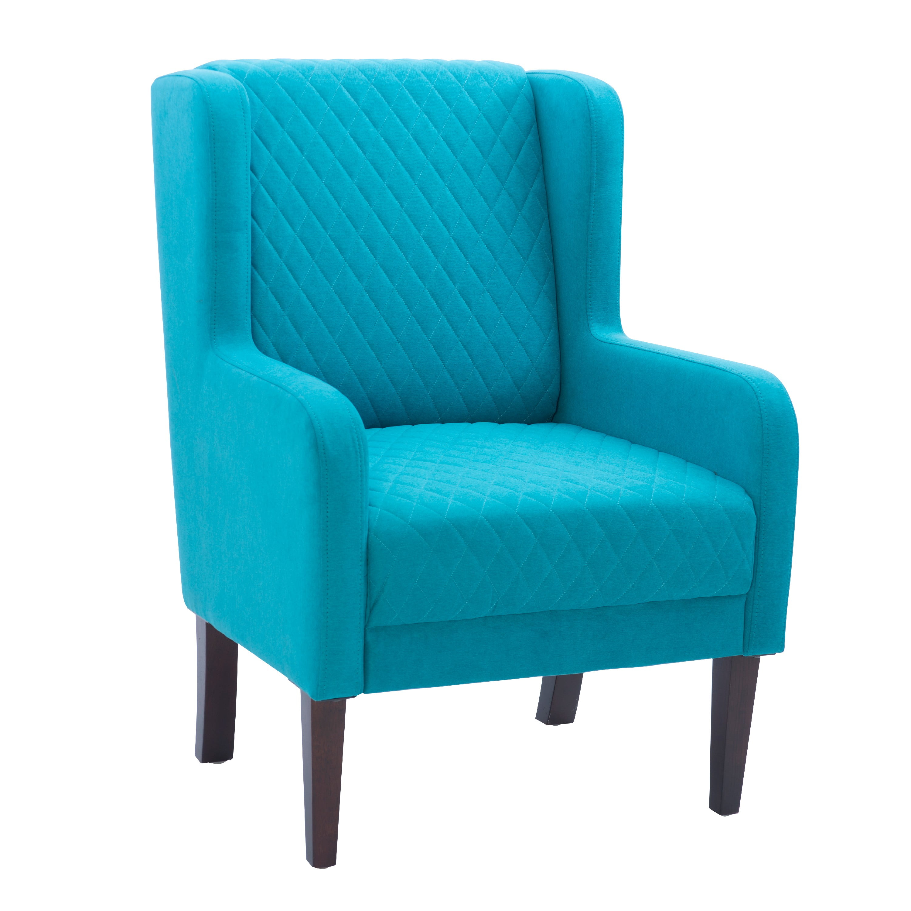 Powell Laude Quilted Velvet Wingback Accent Chair - Walmart.com