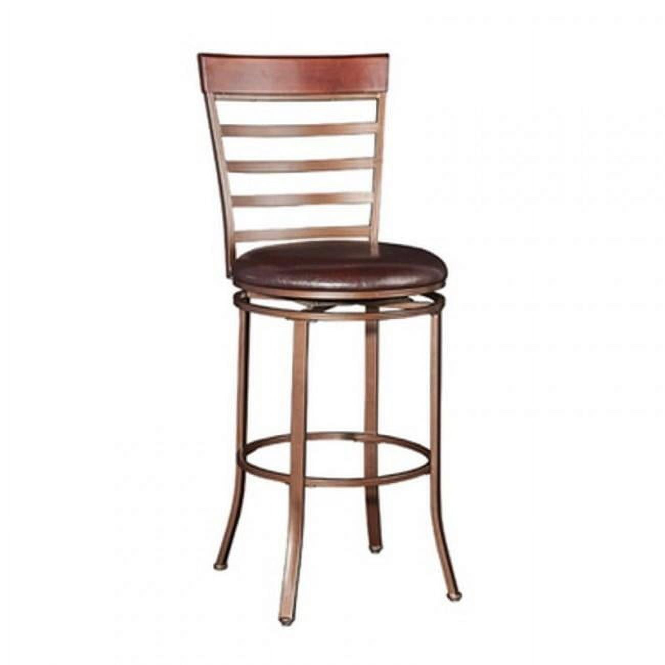 Powell Miller 30" Big and Tall Bar Stool in Bronze - Walmart.com