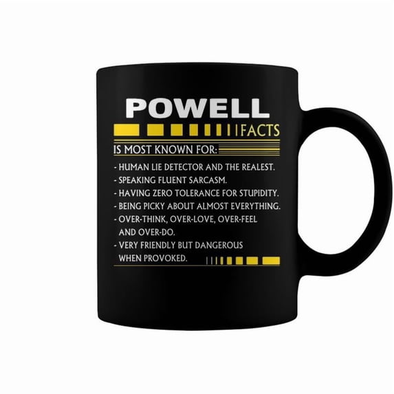 Powell Name Gift Powell Facts Coffee Mugs - Walmart.com