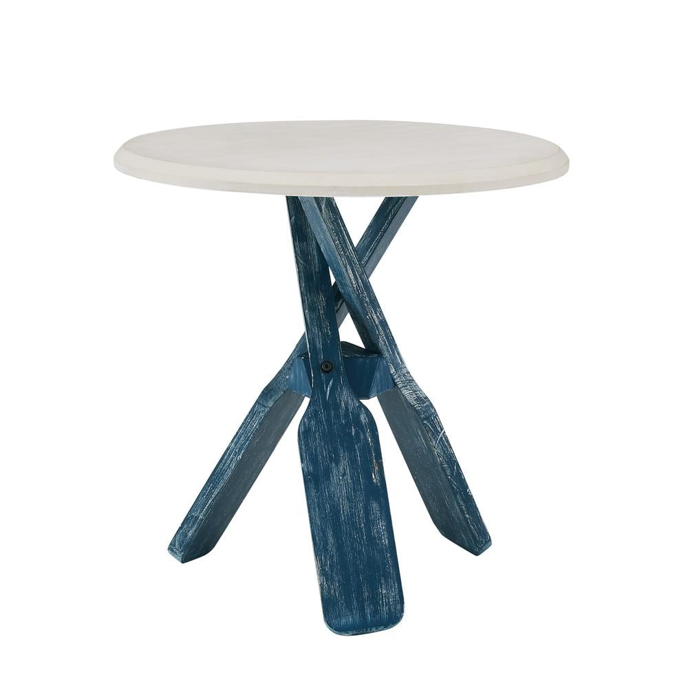 Powell Omar Side Table Blue - Walmart.com