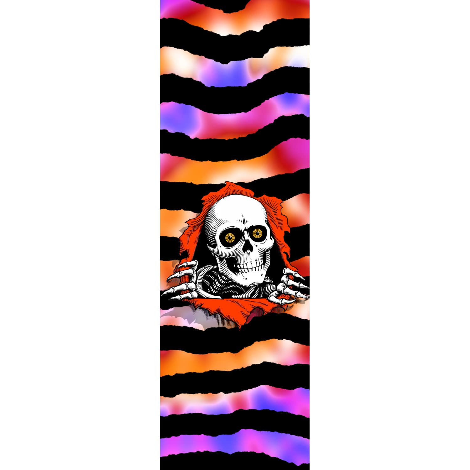 Powell Peralta Grip Sheet 10.5x33 Ripper Tie Dye 2 White/ Dye - Walmart.com