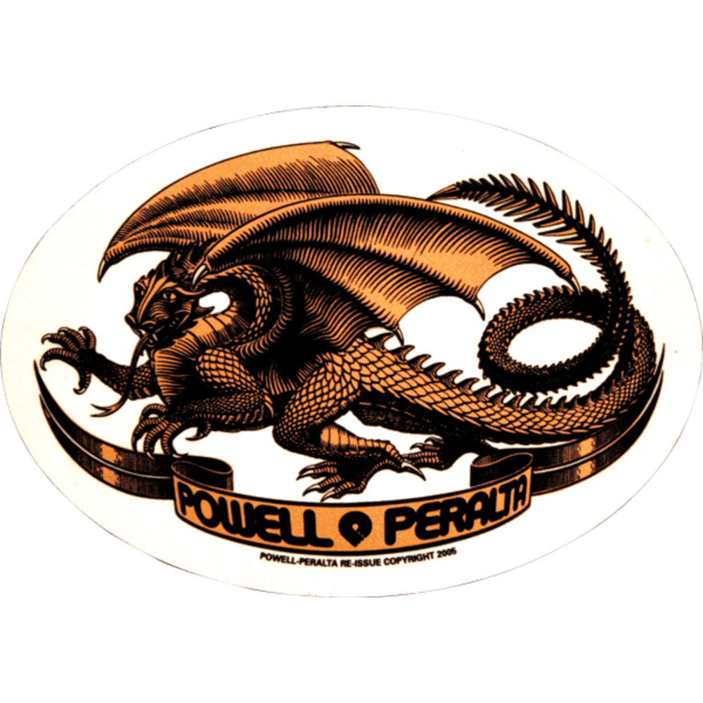 Powell Peralta Oval Dragon Skate Decal , 1 Decal - Walmart.com