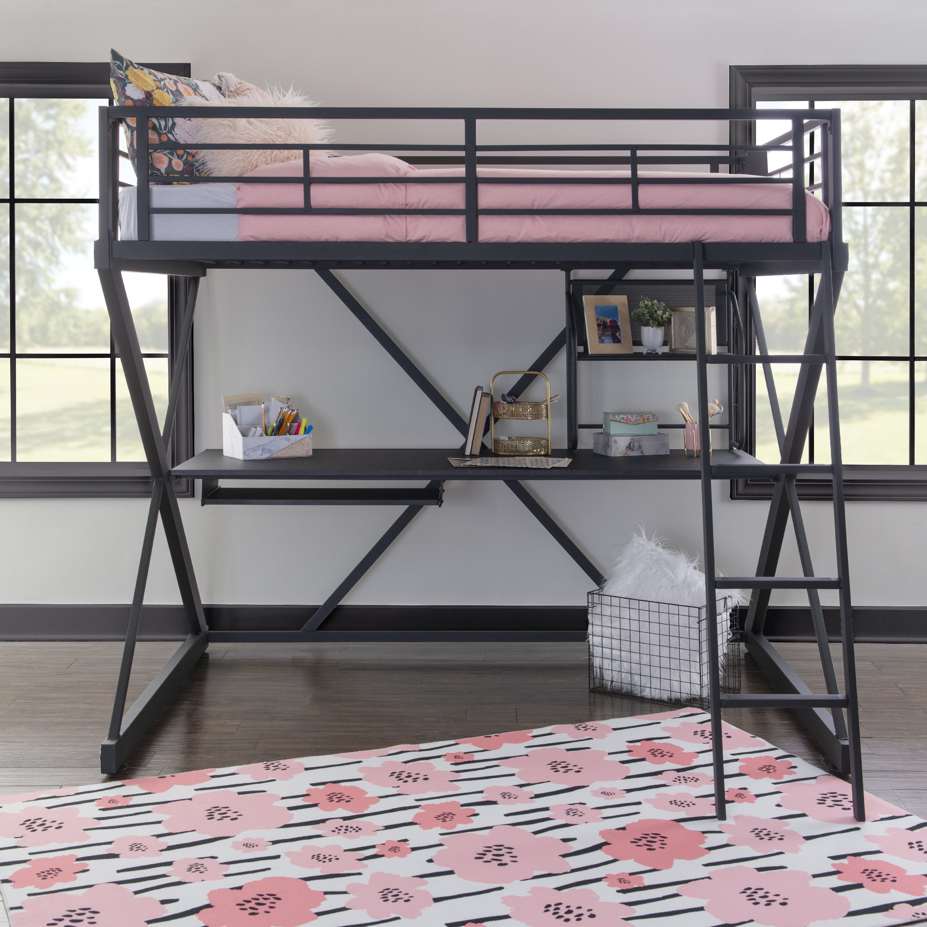 Powell Talbot Loft Bed Set with Chair - Walmart.com