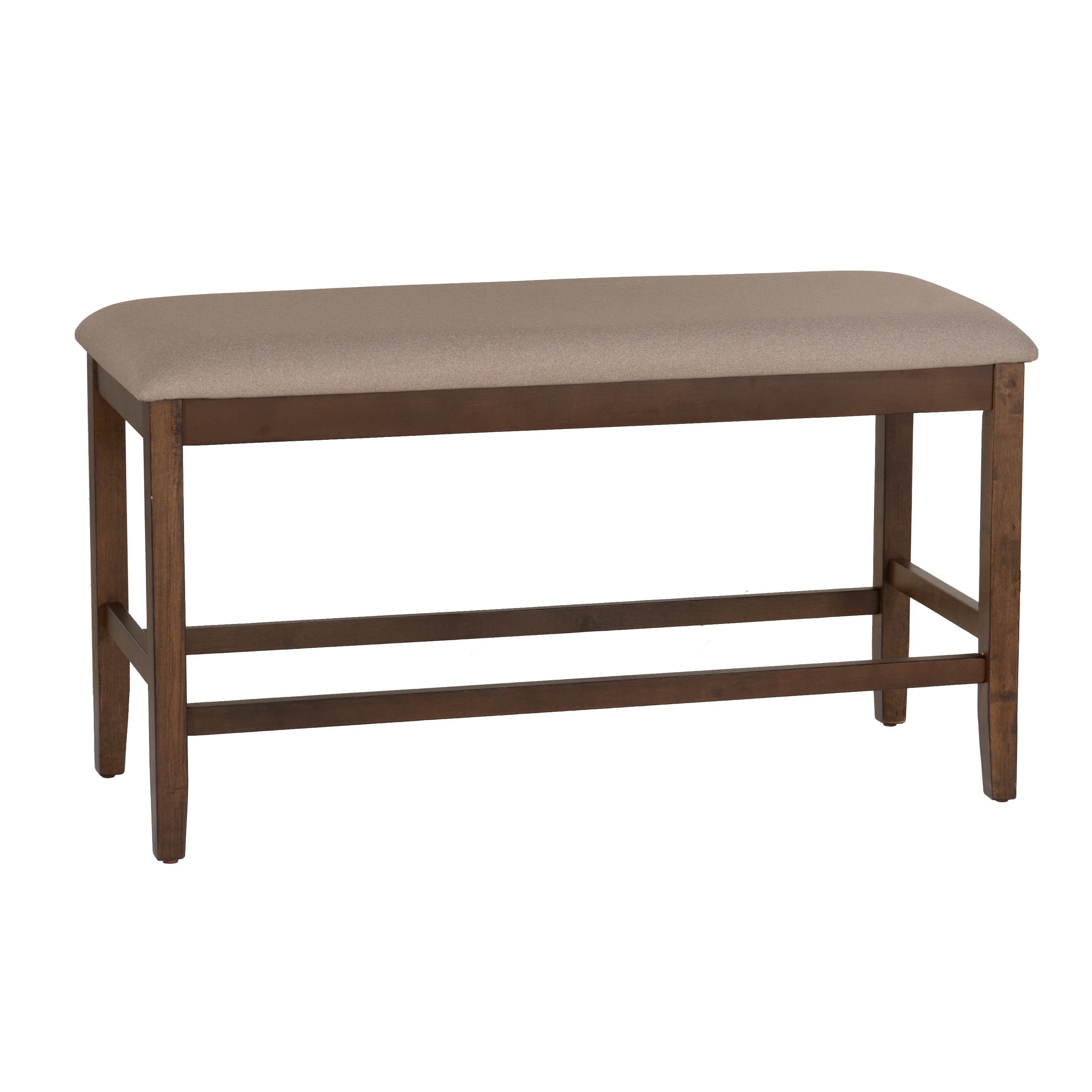 Powell Thewlis 25" Backless Farmhouse Counter Height Bench, Brown/Tan ...