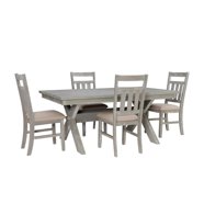 Powell 5 Piece Hamilton Dining Set, Cherry (Table and 4 Dining Chairs ...