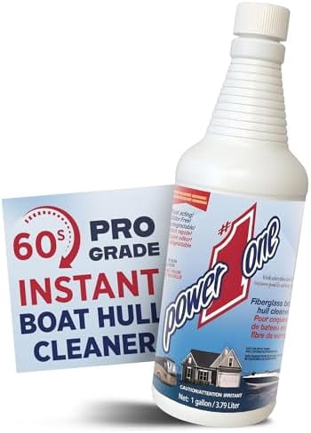 Power #1 One Boat Hull Cleaner, 32 oz, Marine-Grade Formula, Removes ...