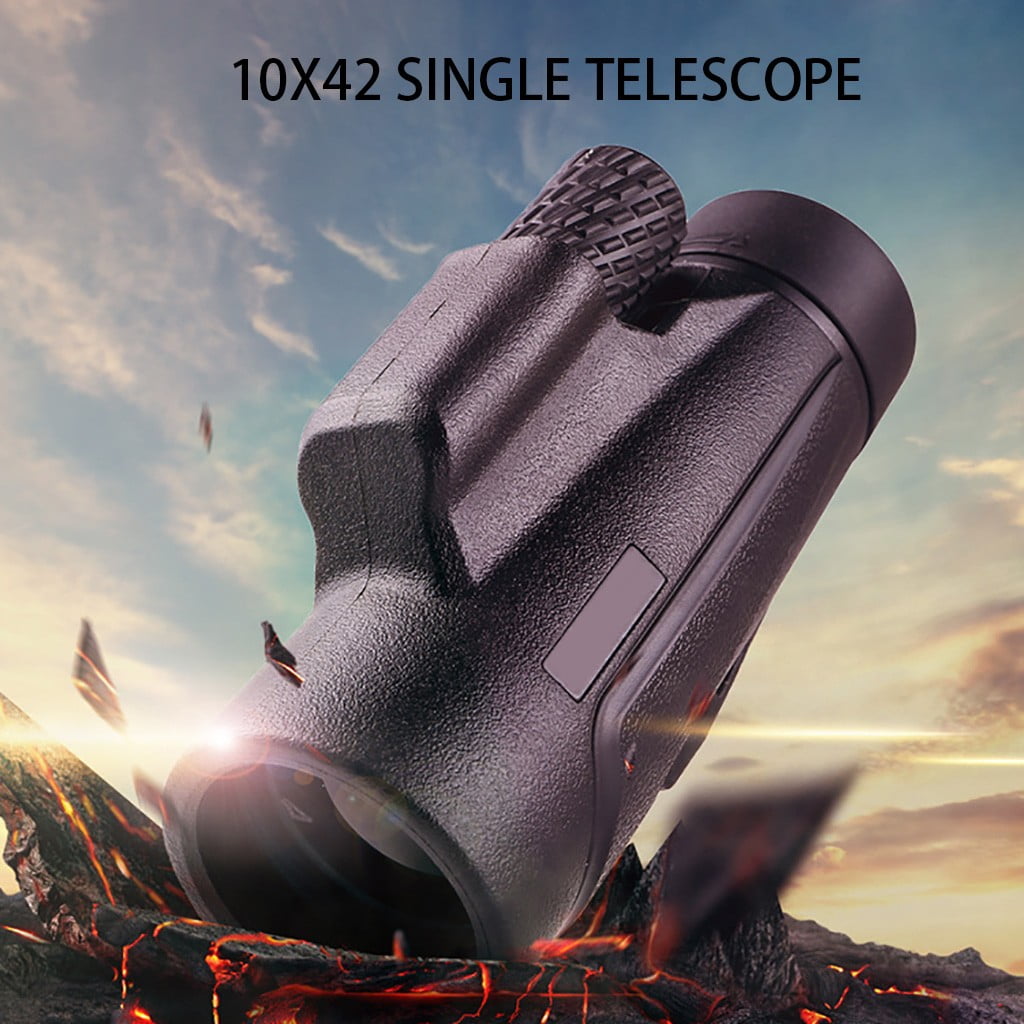 Power 10x42 Mini Single Low Binoculars Level High Night Light Telescope ...