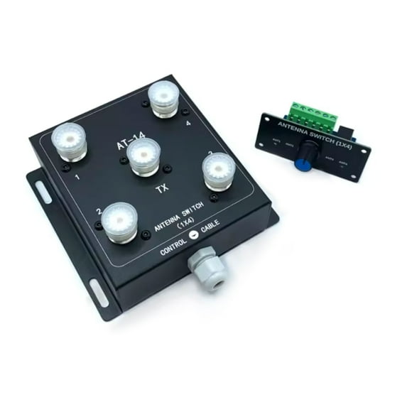 Power 500W PEP 4 Way Antennas Switches Remote Controlled 1.8MHz-60MHz ...