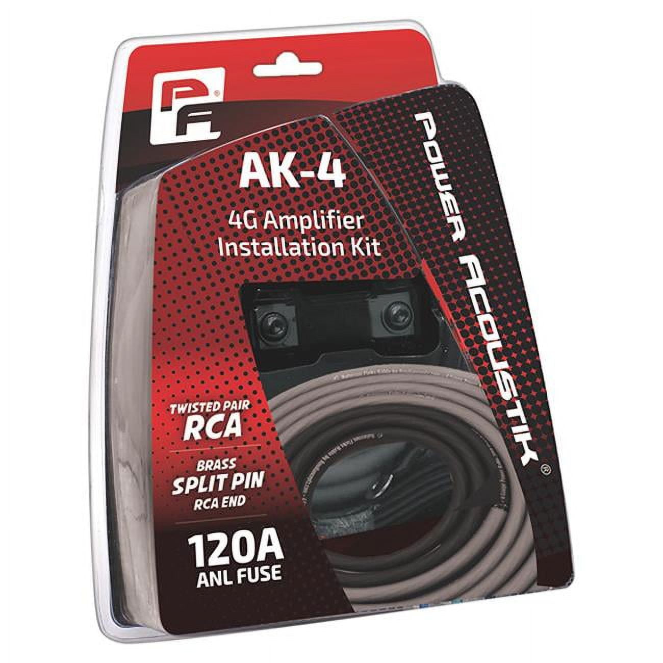 Power Acoustik 4 Gauge amp kit Mini ANL - Walmart.com