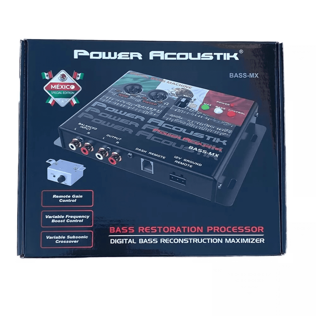 Power Acoustik BASS-MX Digital Bass Restoration Processor w/ Remote ...