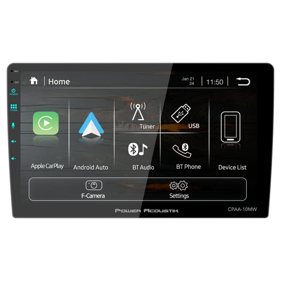 Power Acoustik CPAA-10MW 10.6" LCD Shallow-Mount Car Stereo Head Unit, Bluetooth Wireless ...