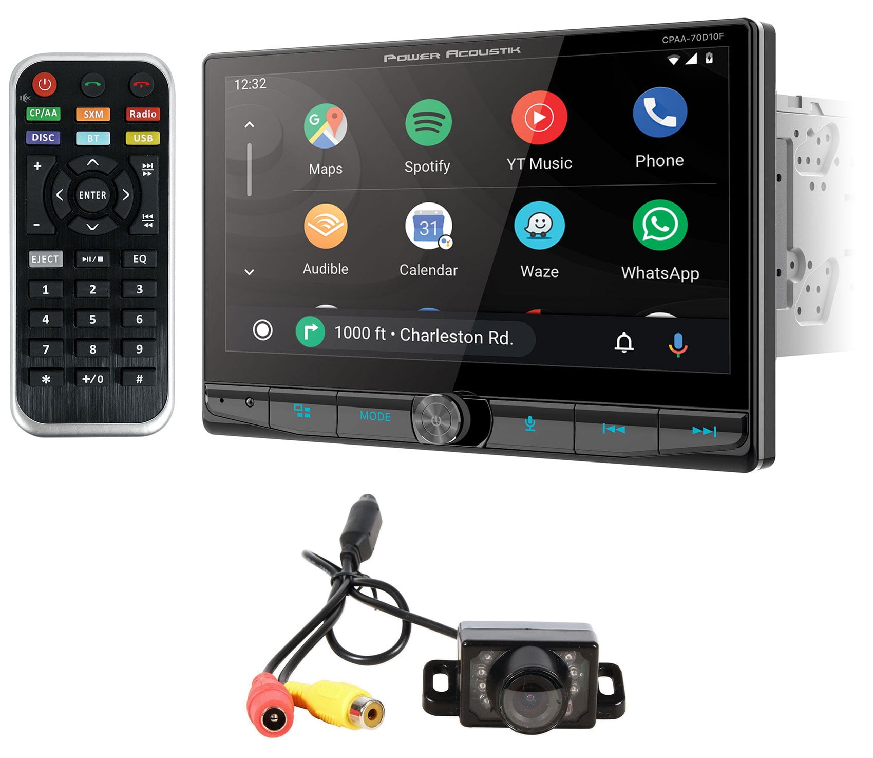 Power Acoustik 10.6" HD Car Rear Entertainment System with Bluetooth ...