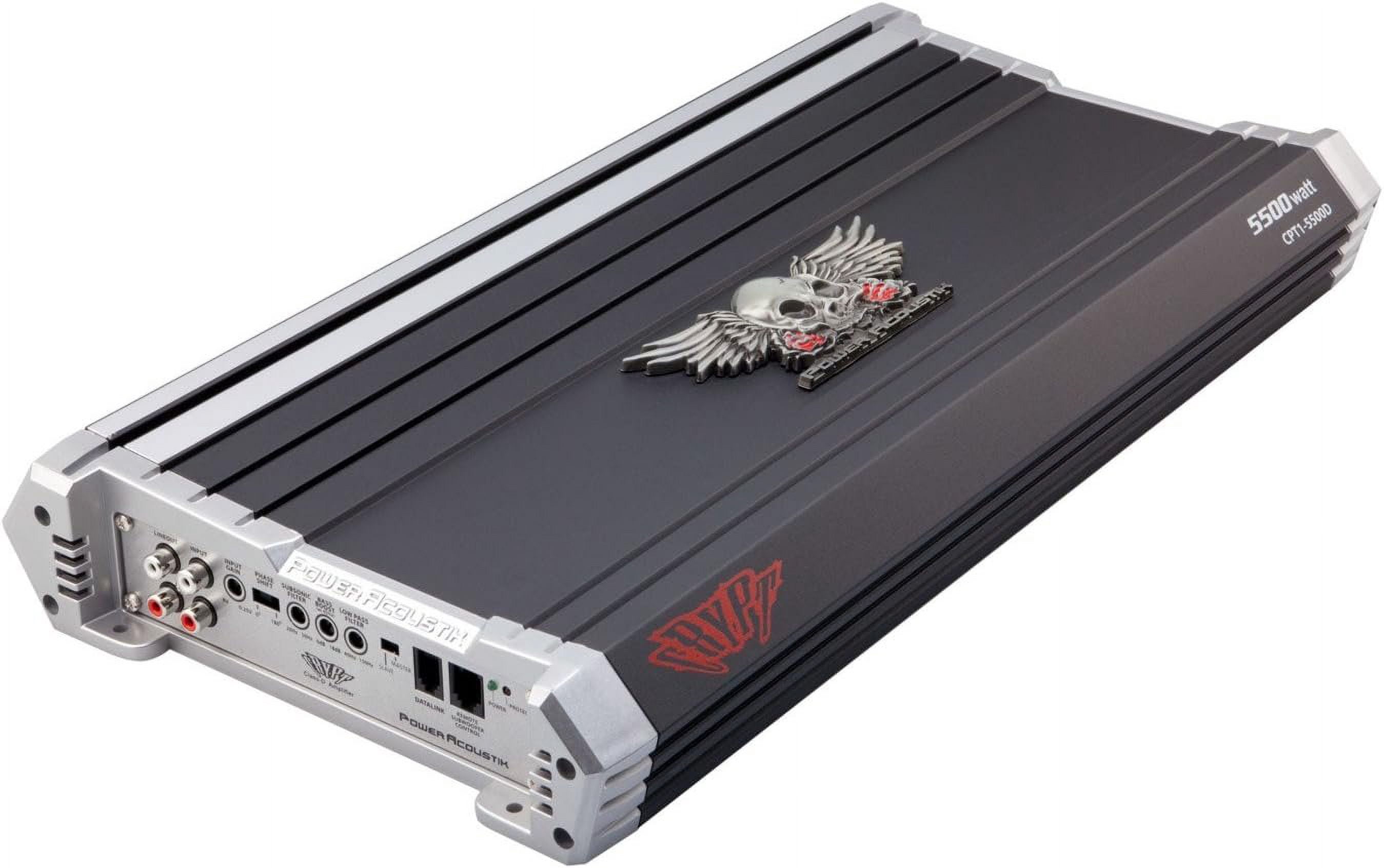 Power Acoustik CPT1-5500D Mono Block 5500 Watt 1 Ohm Stable Class D with Dash Mount Remote Gain ...