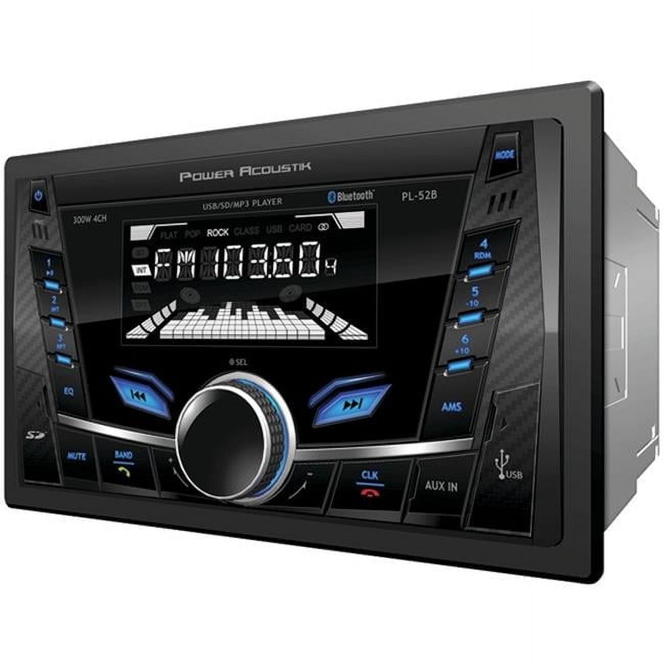 Power Acoustik Double-DIN In-Dash Digital Audio Receiver with Bluetooth ...
