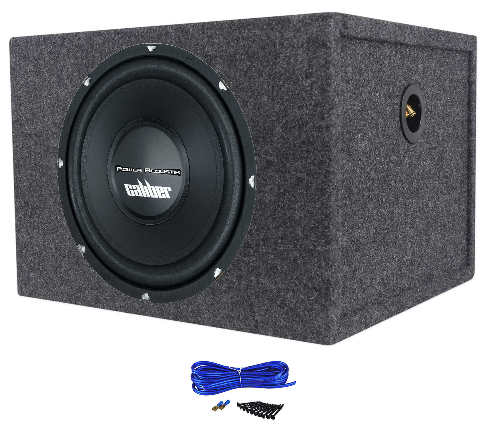 Power Acoustik High Efficient Adjustable Car Subwoofers with Cables, PP ...
