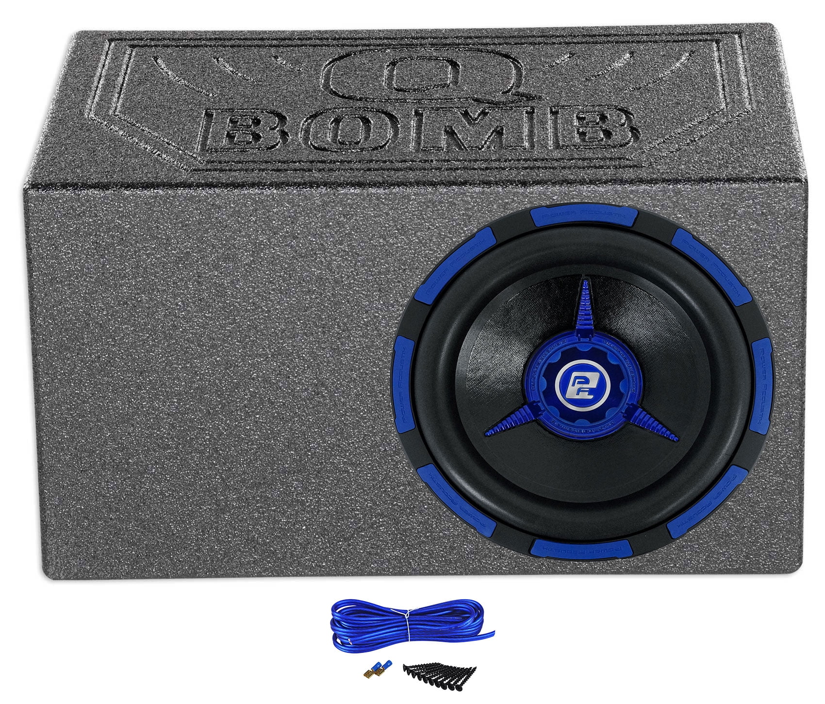 Power Acoustik MOFO-102X 10" 2400w Car Audio Subwoofer+Vented Sub Box ...
