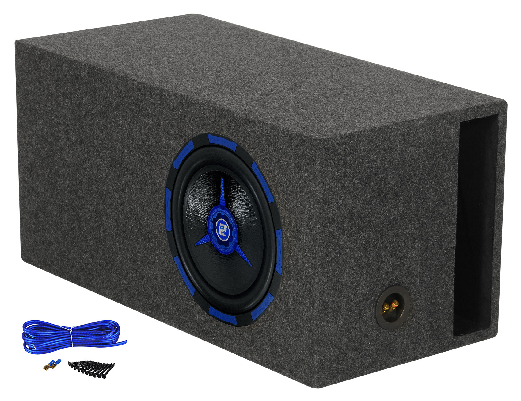 Power Acoustik MOFO-124X 12" 2700w Car Audio Subwoofer+Vented Sub Box ...
