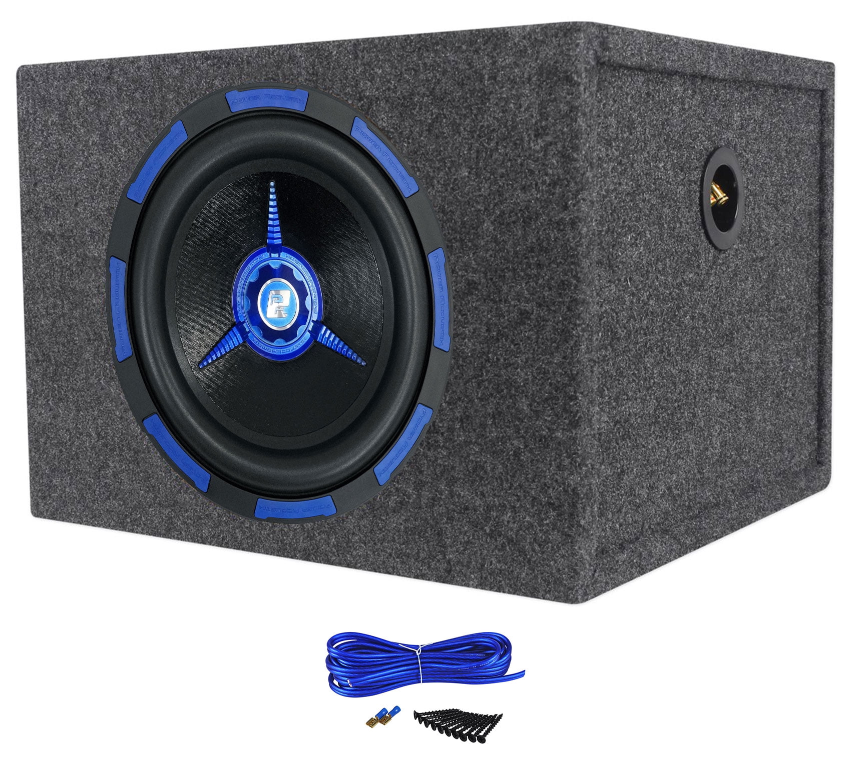 Power Acoustik MOFOS-12D2 12" 2500W Car Subwoofer, Sealed Sub Box ...