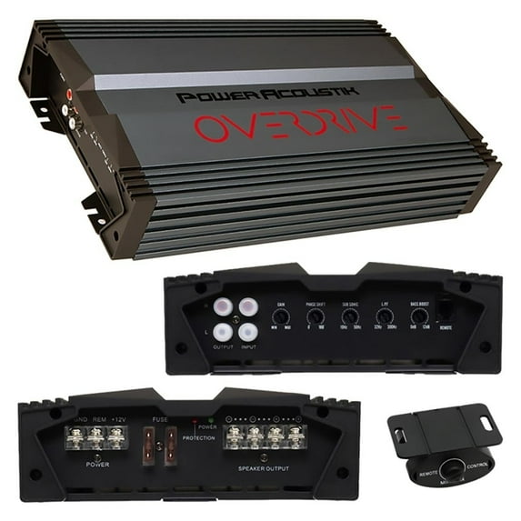Power Acoustik Overdrive OD1-1500 Monoblock Amplifier 1500 Watt 1-Ohm ...