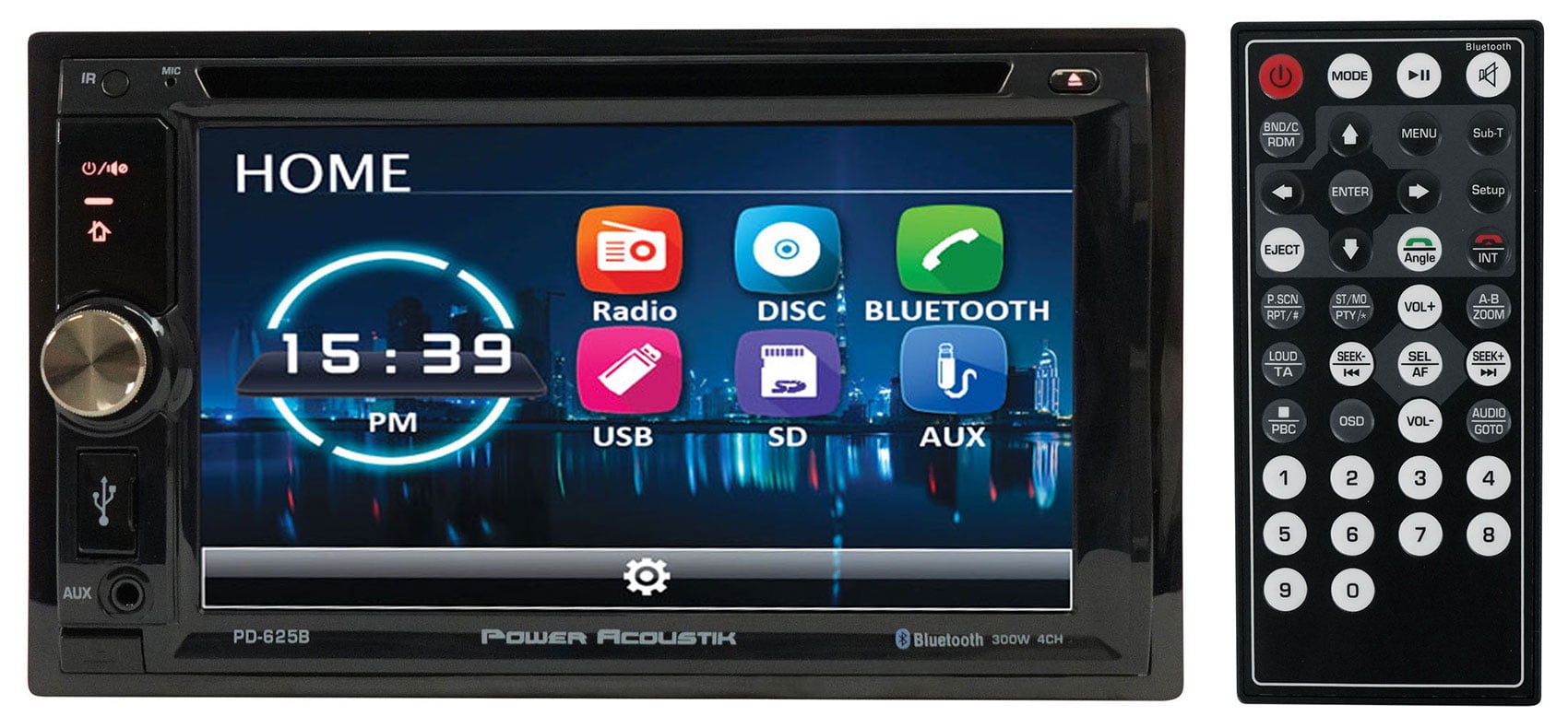 Power Acoustik PD-625B 6.2" Car Monitor DVD Receiver w/Bluetooth+Backup ...