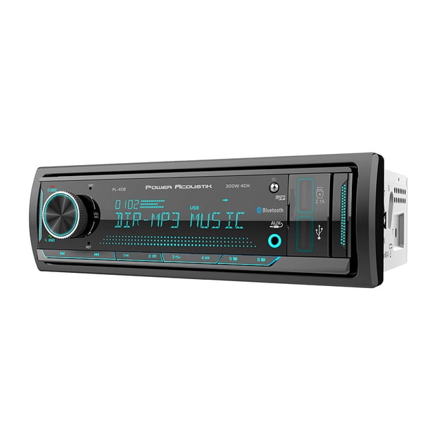 Power Acoustik PL-40B Single DIN Digital Media Headunit w/ Bluetooth ...