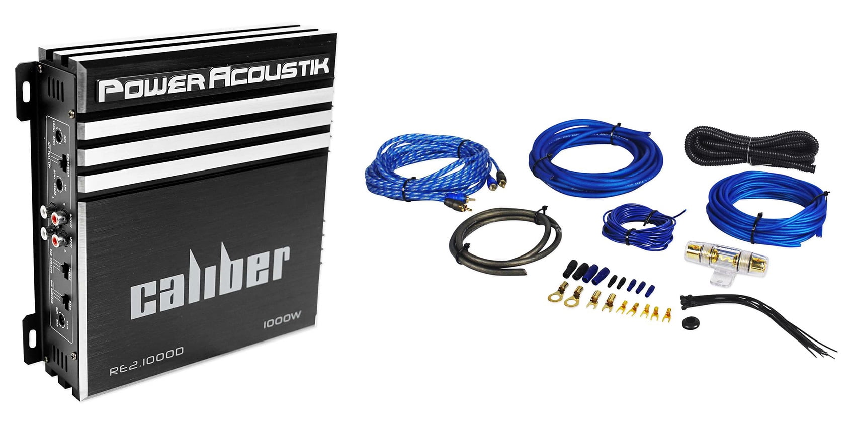 Power Acoustik RE2-1000D 1000 Watt 2-Channel Car Audio Amplifier Amp ...