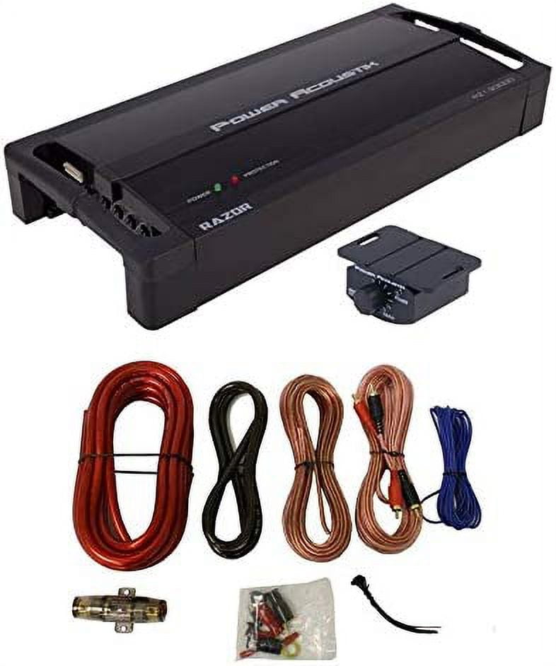 Power Acoustik RZ1-2300D RAZOR Series Monoblock Amplifier + 4 Gauge AMP ...
