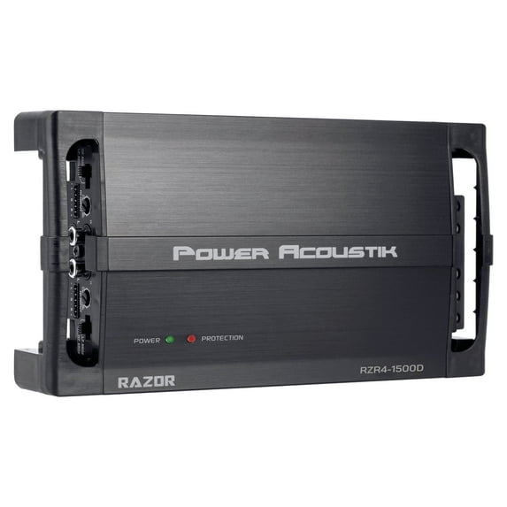 Open Box Power Acoustik RZR4-1500D 4-Channel Amplifier, Class D Full ...