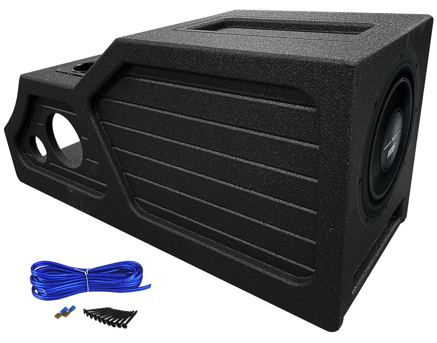Power Acoustik Subwoofer+Center Console Enclosure For 2014-18 Chevy/GM ...