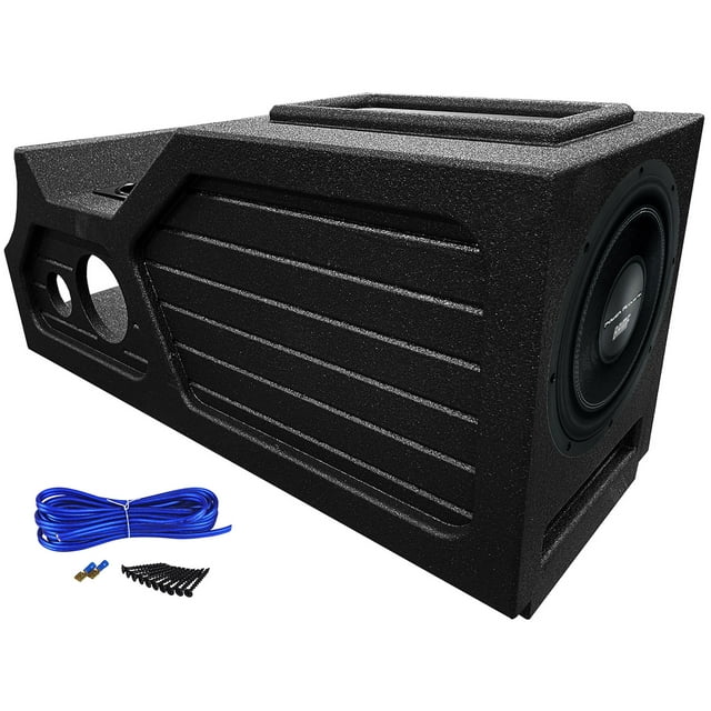 Power Acoustik Subwoofer+Center Console Sub Box Enclosure For 2007-13 ...