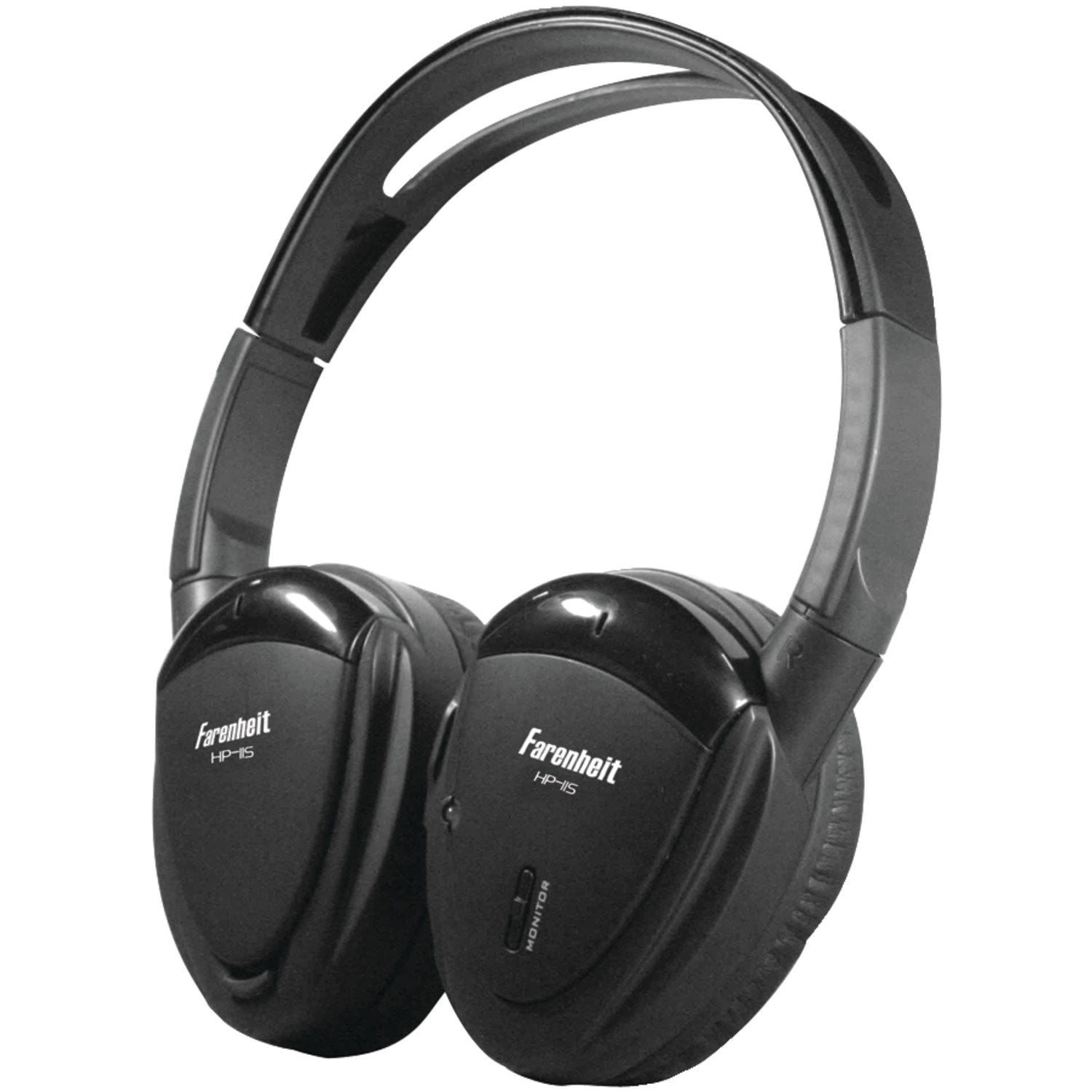 Power Acoustik Wireless Noise Cancelling Over-Ear Headphones, Black ...