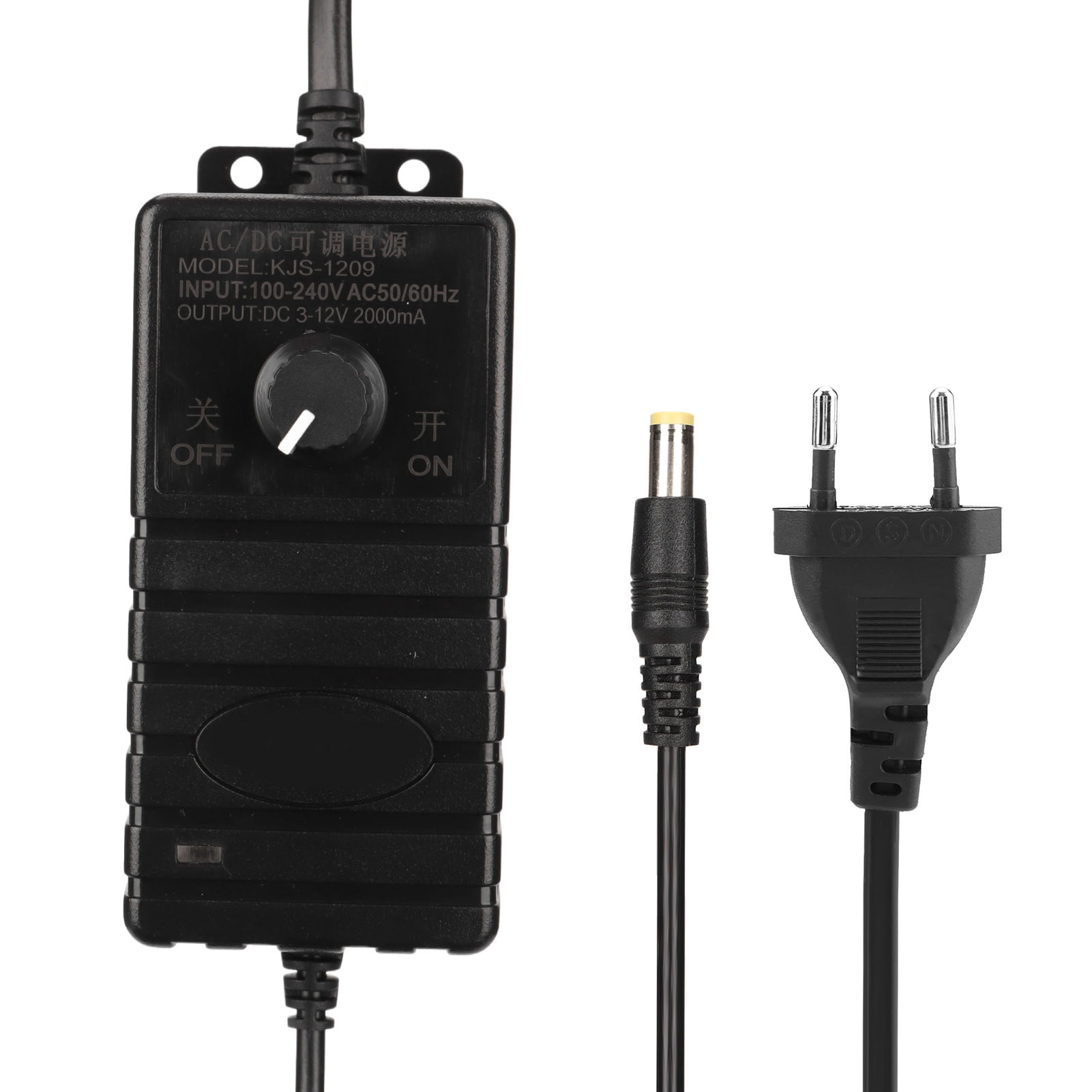 Power Adapter 24W 2A Adjustable Voltage Speed Regulation Low Loss High ...