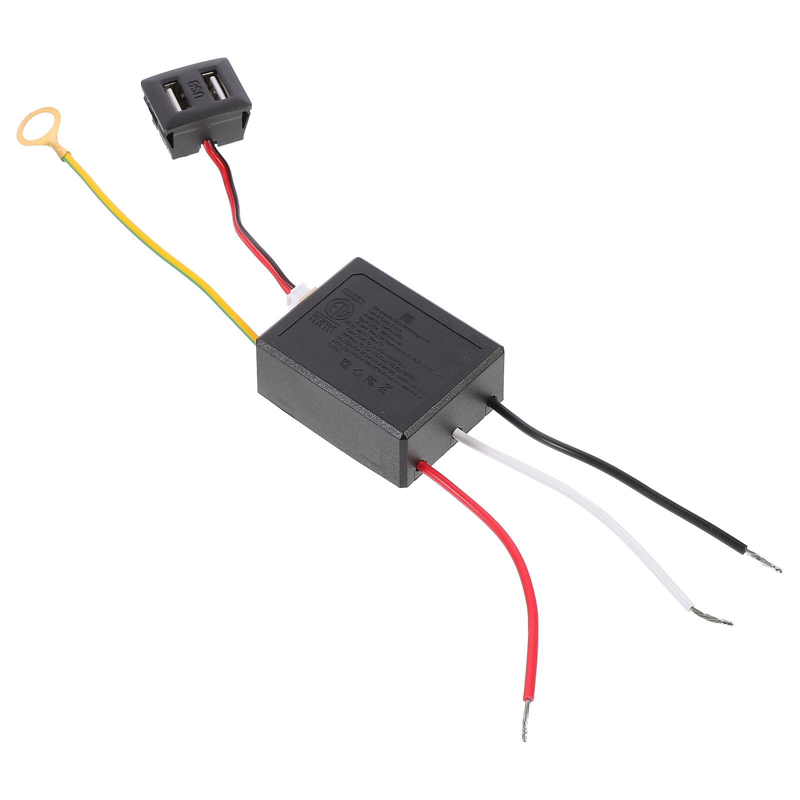 Power Adapter LED Strip Light Dimmer Switch Lamp Knob Paddle Black ...