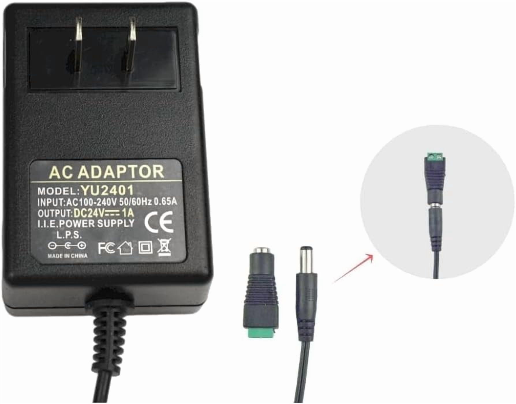 Power Adapter Output DC 24V 1A Input AC 100-240V DC Power Supply for DC ...