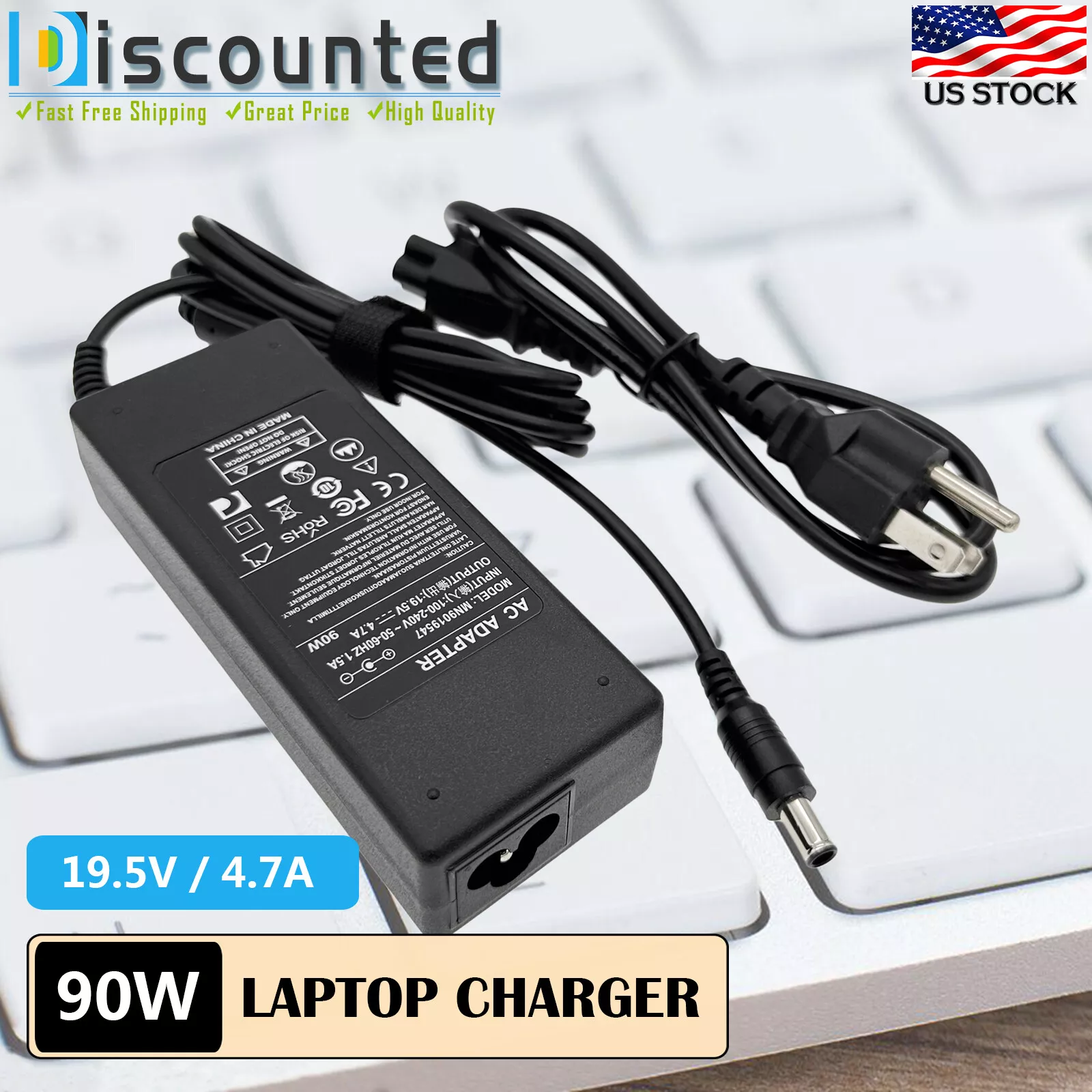 Power Adapter Supply for LG 27UL500 27UL500-W 27UL550 27UL550-W 24MP59G ...