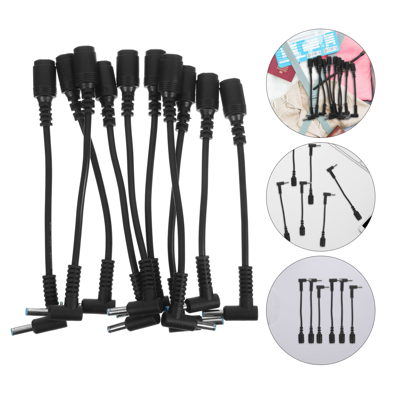 Power Adapter Tips, 10pcs Power Adapter Cable Laptop Charging Converter ...