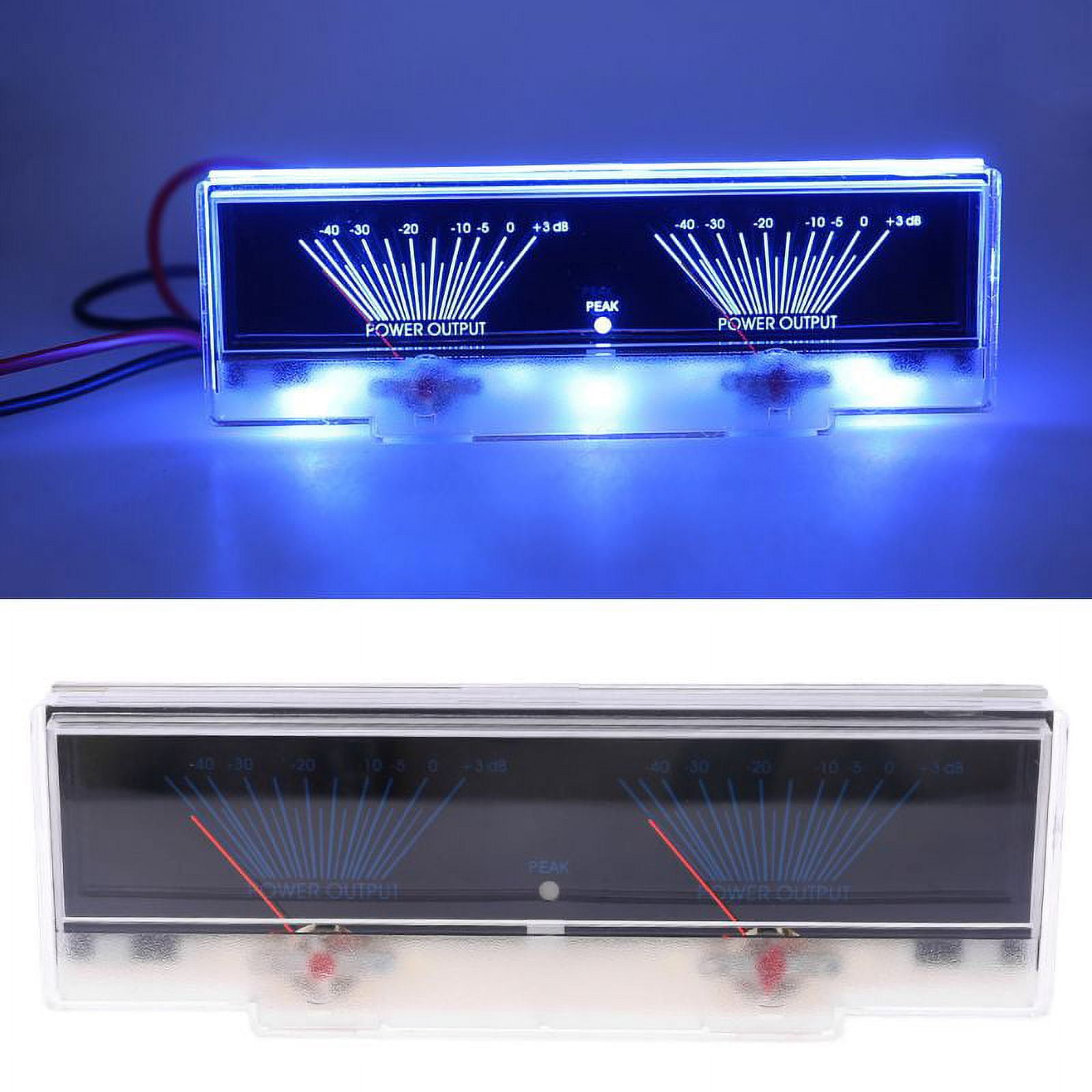 Power Amplifier Panel Dual Analog VU Meter Audio Level dB Meter with ...