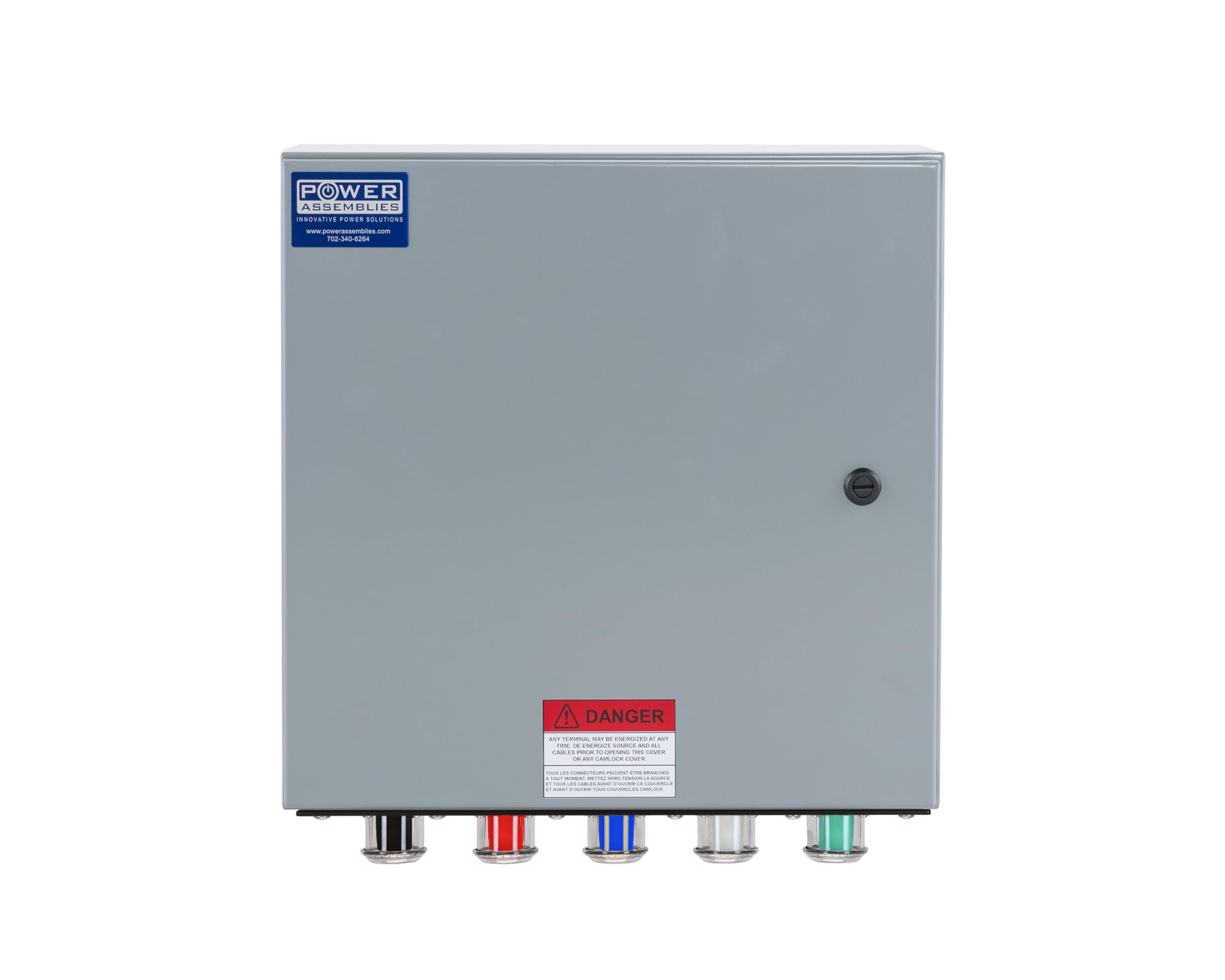 Power Assemblies Camlock Connection Box, 400 Amp, 120/208V, 3 Phase, 4 ...