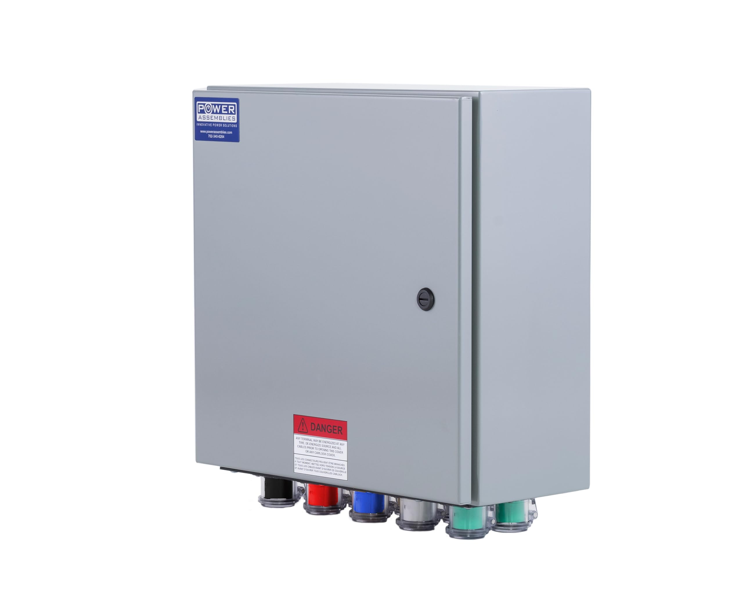 Power Assemblies Camlock Connection Box, 800 Amp, 120/208V, 3 Phase, 4 ...