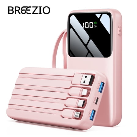 900000mAh Portable Power Bank, LCD Display, 2 USB Ports, Type-C, LED ...