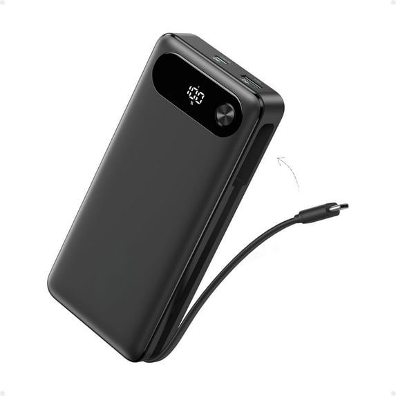 Power Bank, 20,000mAh Travel Essential Portable Charger with Built-in ...