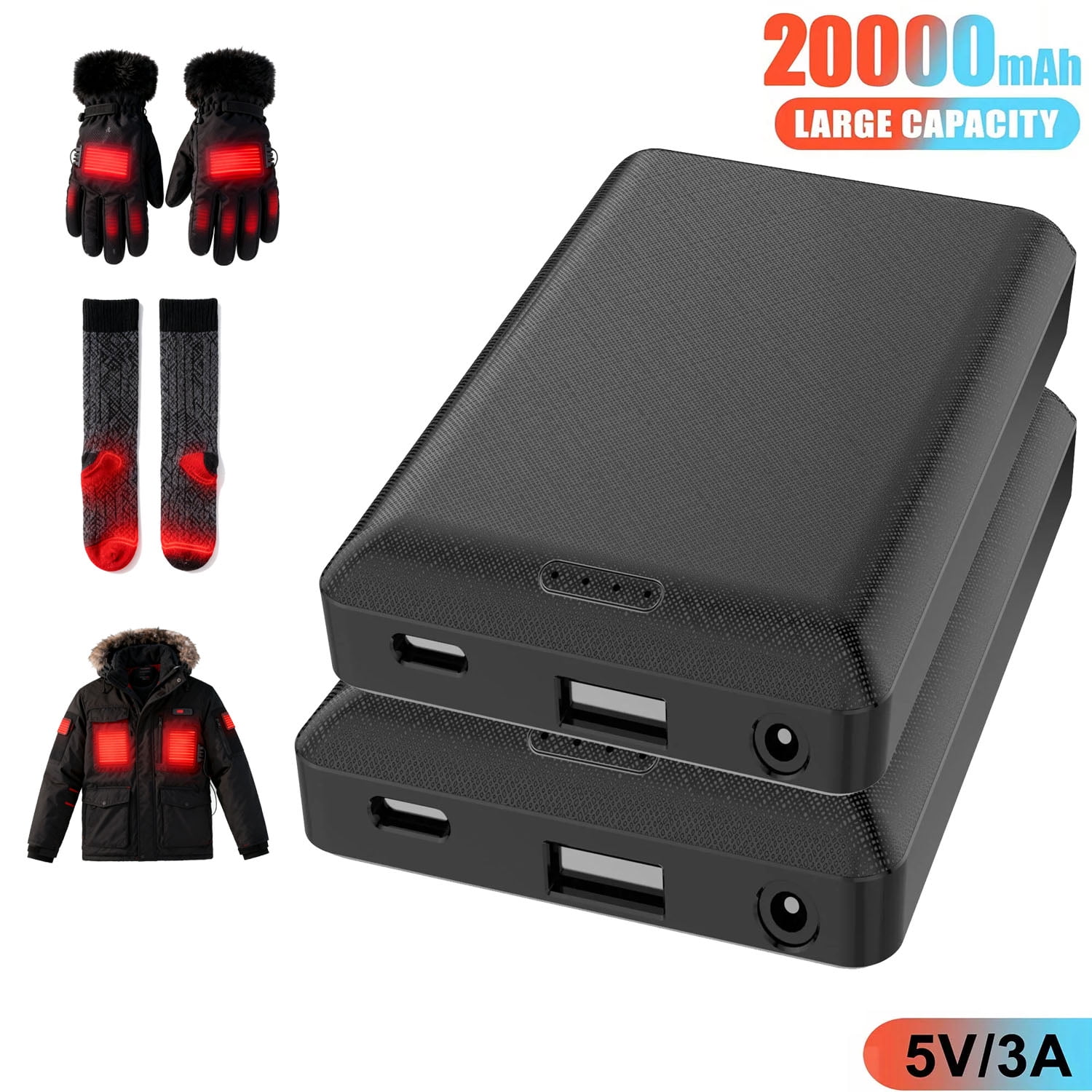 Shine Future Power Bank 20000mAh Rechargeable Power Pack, Portable ...
