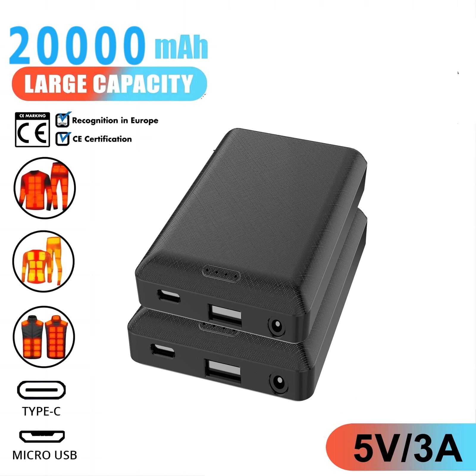 Shine Future Power Bank 20000mAh Rechargeable Power Pack, Portable ...